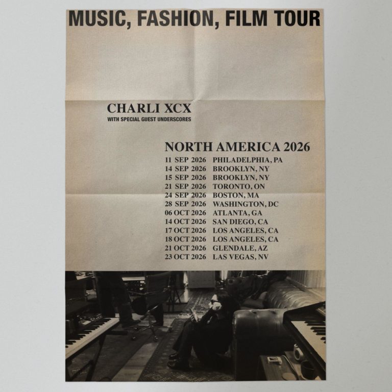 Charli XCX Announces Fall 2026 ‘Music, Fashion, Film’ North American ...