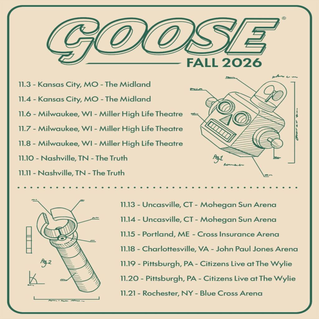Goose Announce Fall 2026 North American Tour Dates - mxdwn Music